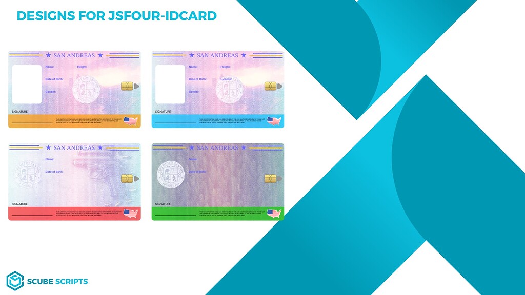 [Release] NEW DESIGNS FOR JSFOUR-IDCARD - FiveM Releases - Cfx.re Community