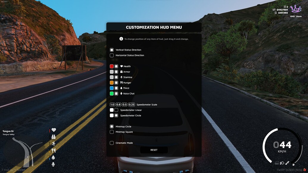[ESX/QB] VMS_HUD | Highly Customizable Hud - FiveM Releases - Cfx.re Community