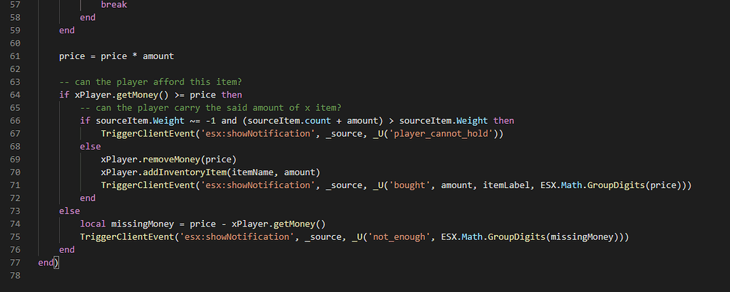 Esxshopsservermainlua66 Attempt To Index A Nil Value Local Sourceitem Esesx Cfx