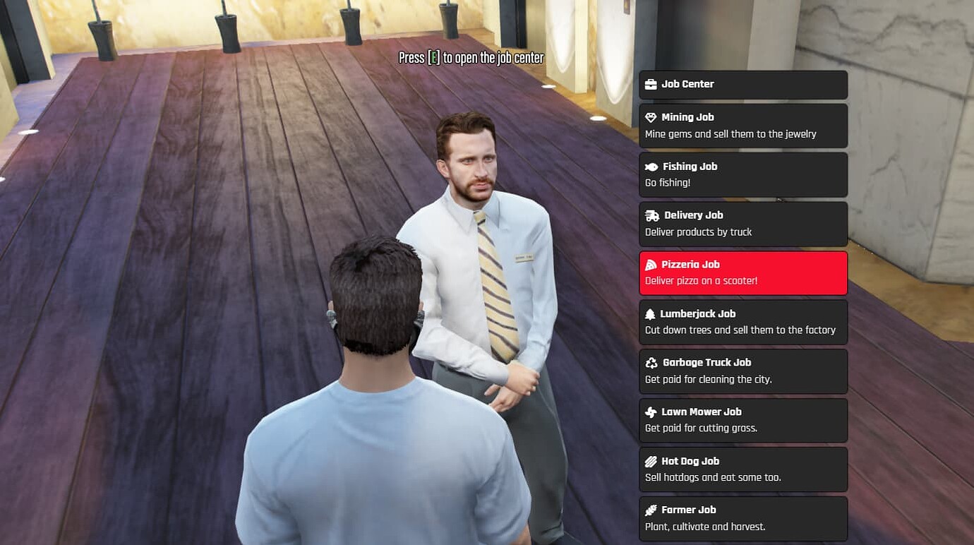 [FREE] Job Center / Job Tutorials [STANDALONE/ESX/QB] - FiveM Releases - Cfx.re Community