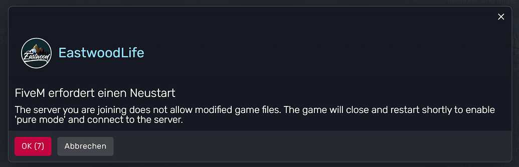 FiveM Pure Mode Start Issue After Update 6798 - Bug Reports - Cfx.re ...