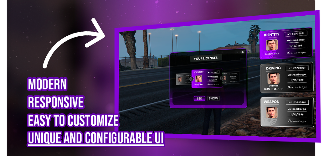 License Cards: ID, Driving, Weapons, Custom... [QB/ESX] - FiveM ...