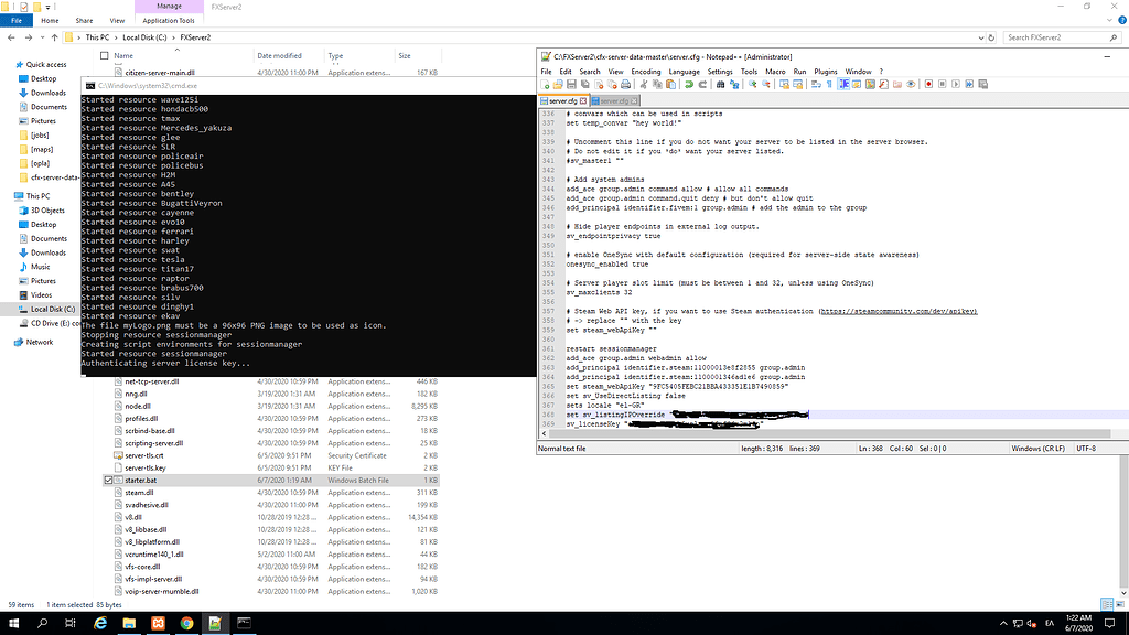 Dont start my server for sv_licenseKey - Server Discussion - Cfx.re ...