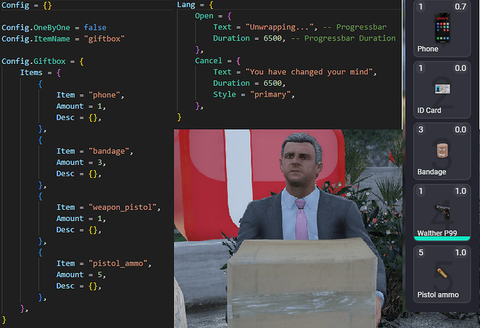 [PAID] | [QBCore] | Starter Box Script - FiveM Releases - Cfx.re Community