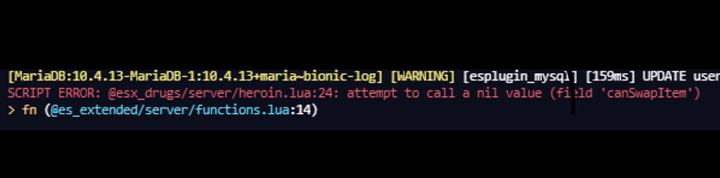 Help. Esx_drug script error - Discussion - Cfx.re Community
