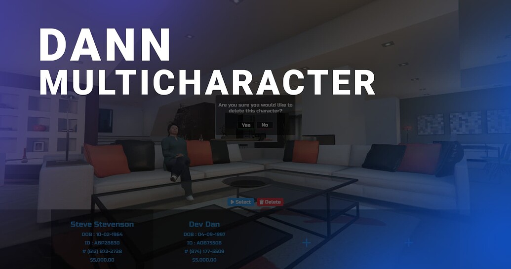 [RELEASE] [QBCore] dan_multichar - FiveM Releases - Cfx.re Community