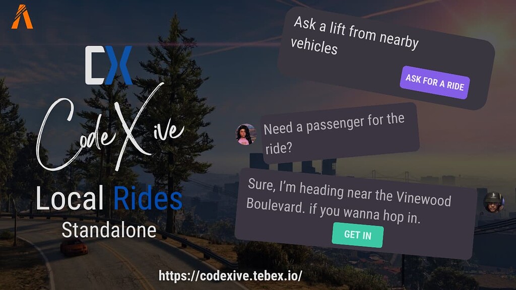[PAID] CodeXive Local Rides - Elevate Your Roleplay - FiveM Releases ...