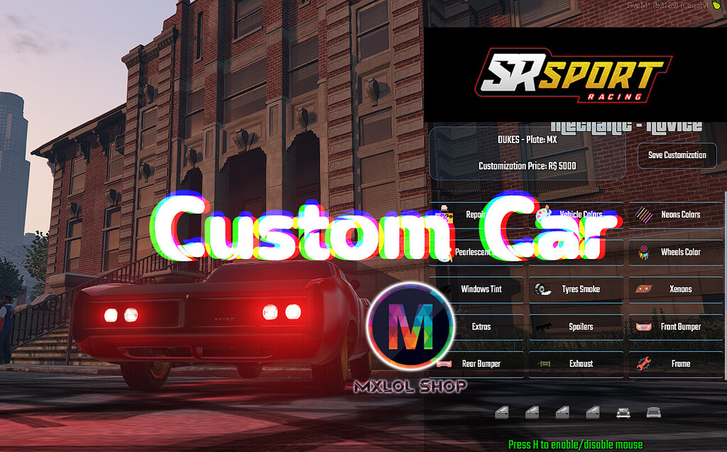 [Release] Mx Custom Car [PAID][ESX][STANDALONE] - FiveM Releases - Cfx ...