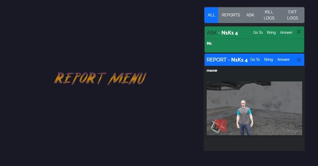 [PAID][ESX] Advanced Report Menu - FiveM Releases - Cfx.re Community