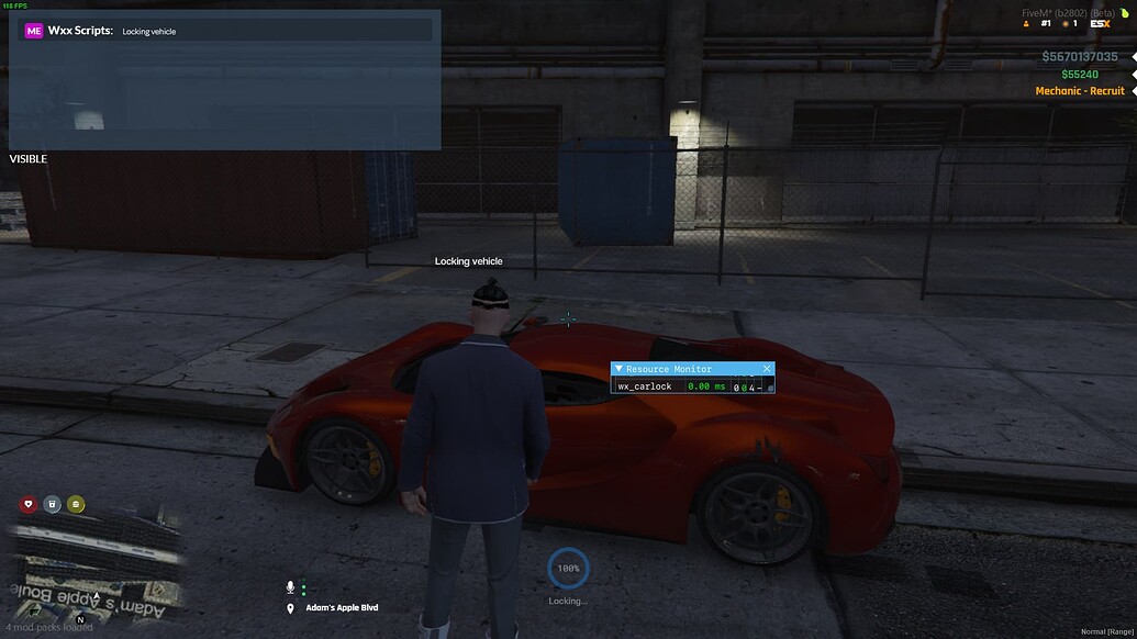 [FREE] [OX + ESX] WX Carlock - Simple carlock with target support ...