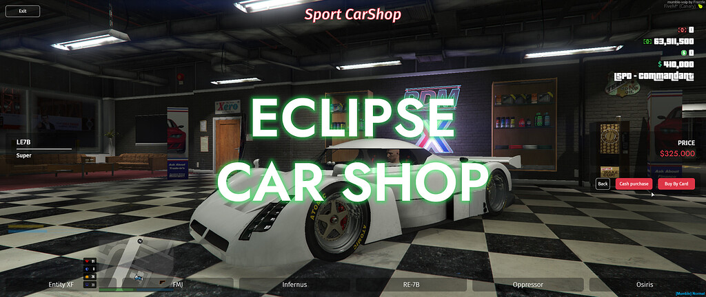 [ESX][PAID] Eclipse car Shop - FiveM Releases - Cfx.re Community
