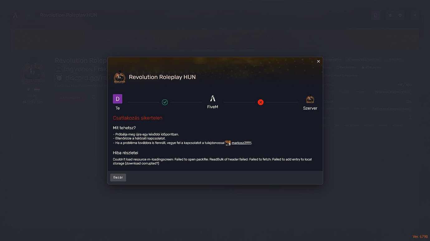 Download problem - FiveM Client Support - Cfx.re Community