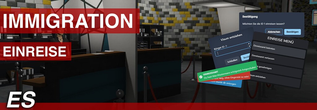 Modern Immigration / Einreise Script with UIs - FiveM Releases - Cfx.re ...