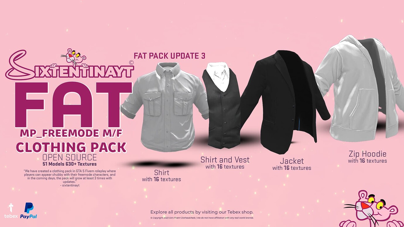 Male& Female Fat Pack [UPDATE 3] - FiveM Releases - Cfx.re Community