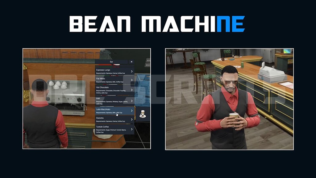 [PAID][ESX][QBCORE] ☕ BEAN MACHINE Job | NoPixel Inspired (Realistic, Unique, Optimized) - FiveM ...