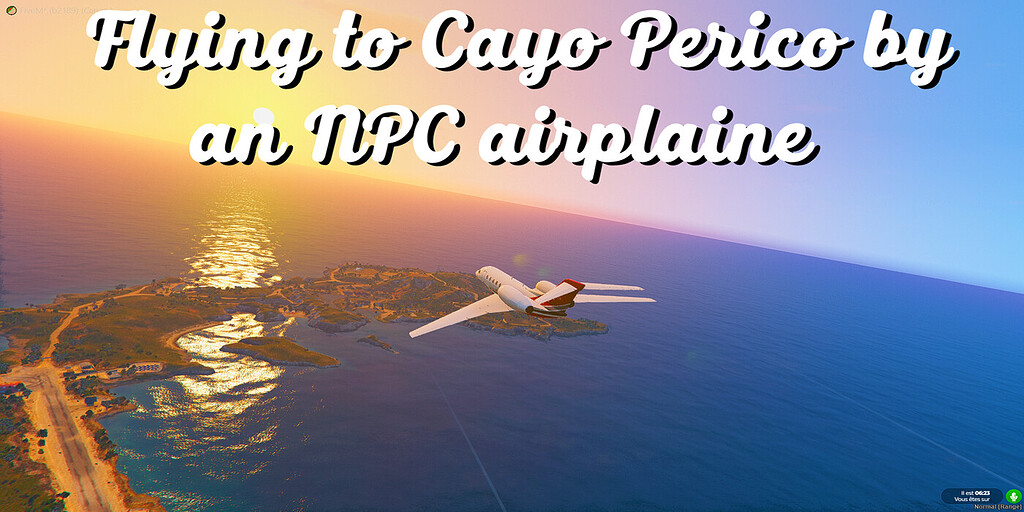 [RELEASE] Fly to Cayo Perico with an NPC airplane ! [STANDALONE ...