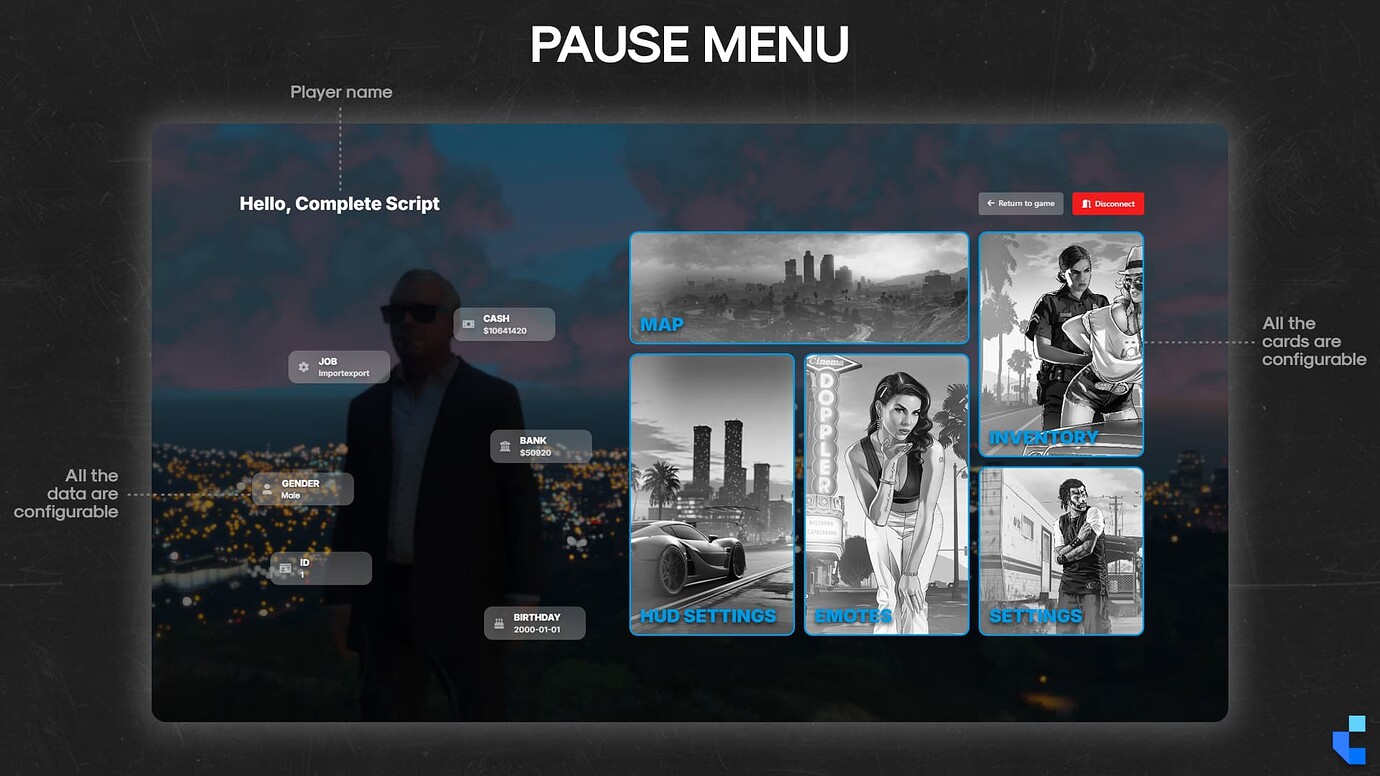 🕹️Complete Hud V2 | Pause menu/Body health/Settings and more! - FiveM ...