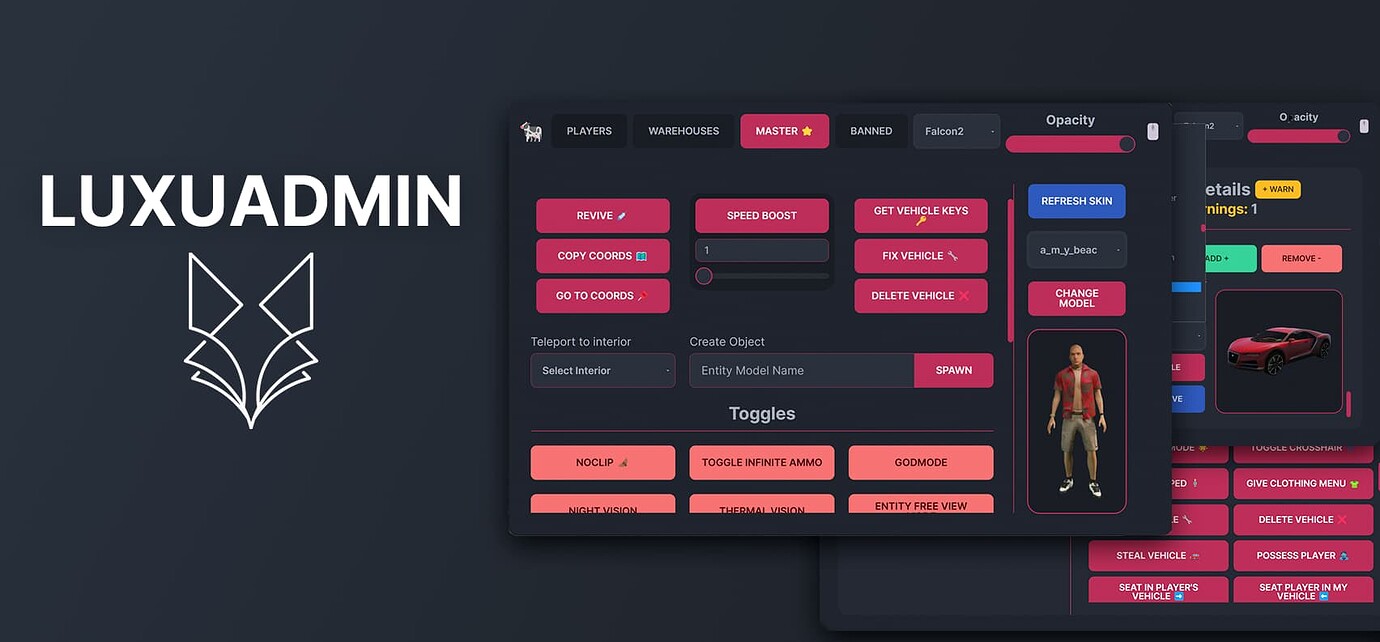 LuxuAdmin - Admin Menu - Releases - Cfx.re Community