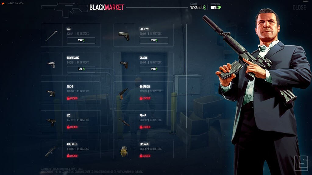 [ESX] Dark Sales | XP System | Stock System - FiveM Releases - Cfx.re ...