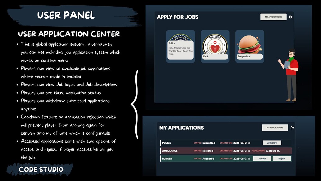 Job Application System | Ingame Forms Creator | [QB / ESX] - FiveM ...