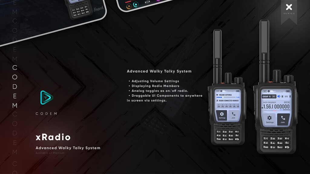 CodeM xRadio ( Advanced Walkie Talkie System ) - FiveM Releases - Cfx ...