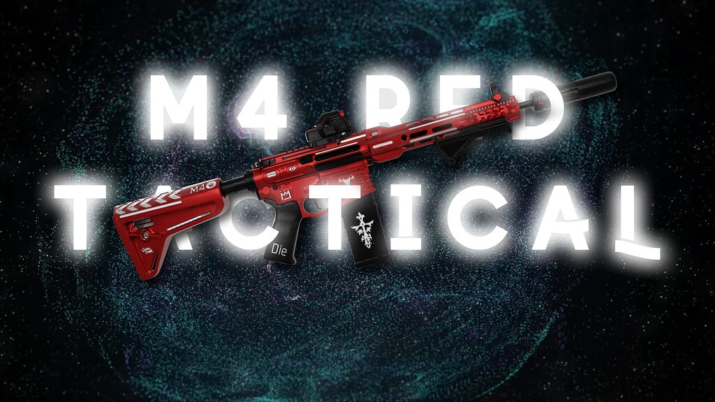 M4 RED TACTICAL [add-on] [weapon] [full attachments] - FiveM Releases ...