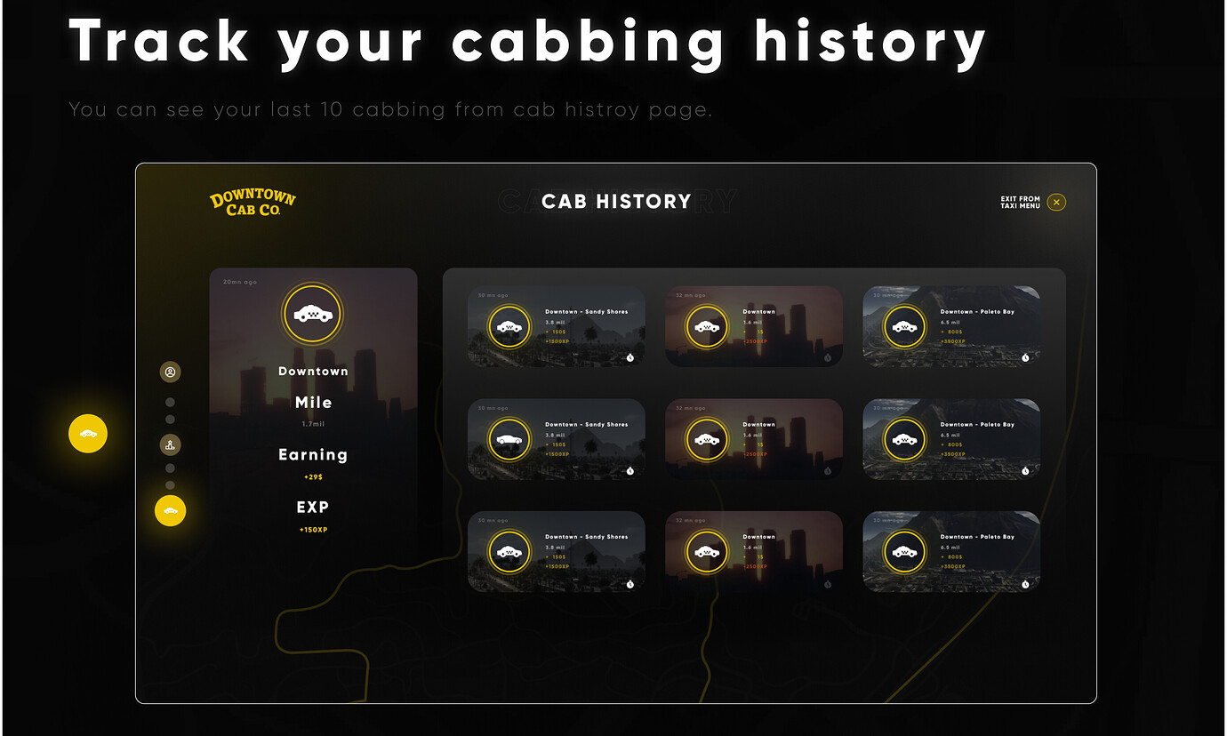 CodeM mTaxijob ( Advanced Taxi Script ) ESX QB - FiveM Releases - Cfx ...
