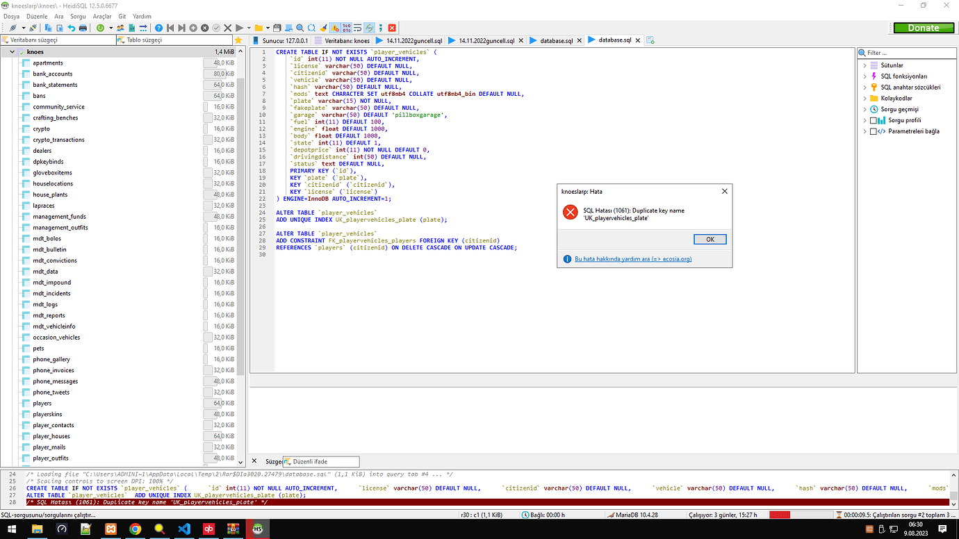 Script error qb-garages-main - QBCore - Cfx.re Community