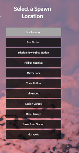 (ESX) (PAID) The SpawnSelector V2 - FiveM Releases - Cfx.re Community