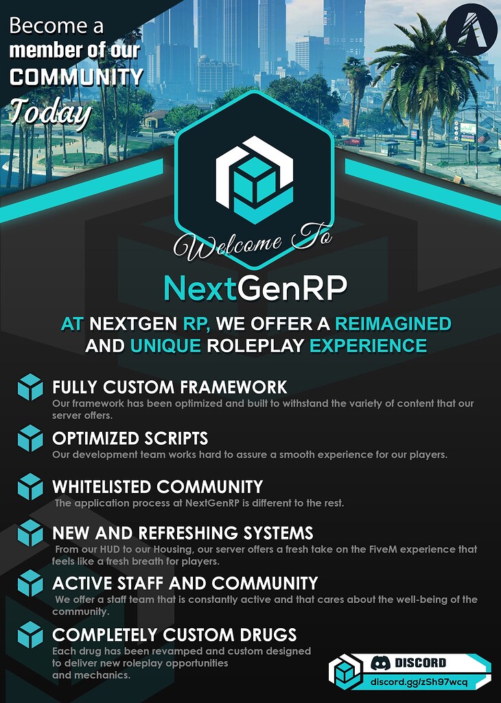 NextGen RP | Coming Soon | 18+ | Serious RP, Whitelisted - Server ...