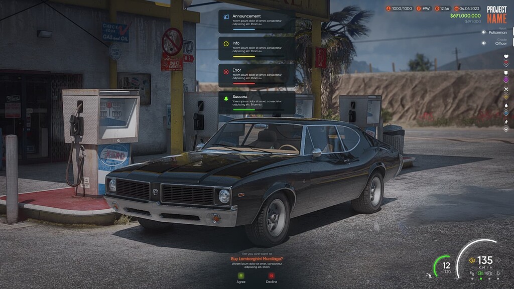 [QBCore - ESX] litehud | Questions - Notifications | Modern & Simple ...