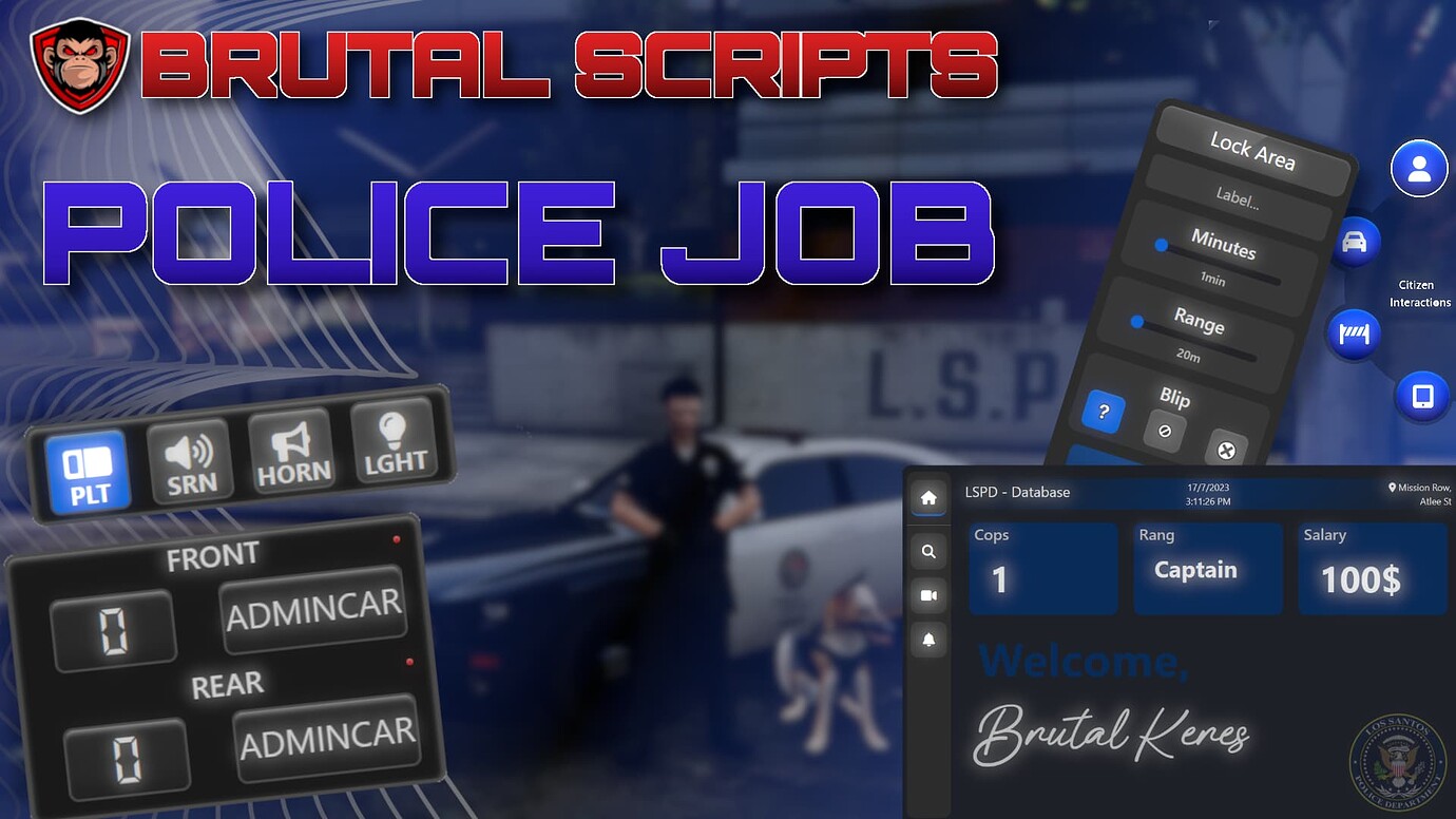 Police Job [ESX/QBcore] - FiveM Releases - Cfx.re Community