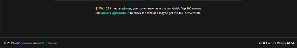 Bug server artifact version is outdated - Bug Reports - Cfx.re Community