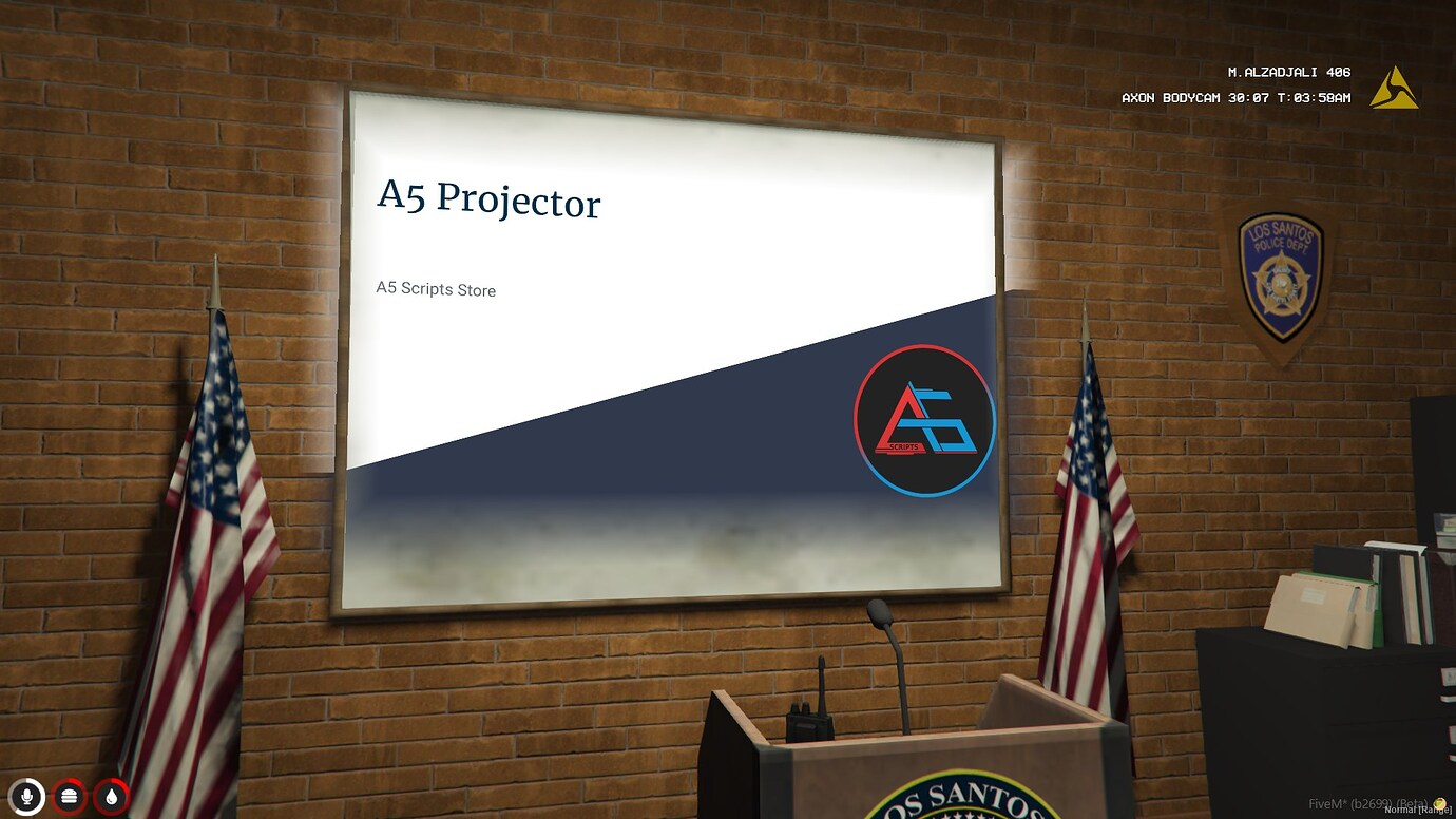 [QBCore][ESX] A5 MRPD Projector Script - Slideshows, Videos and ...