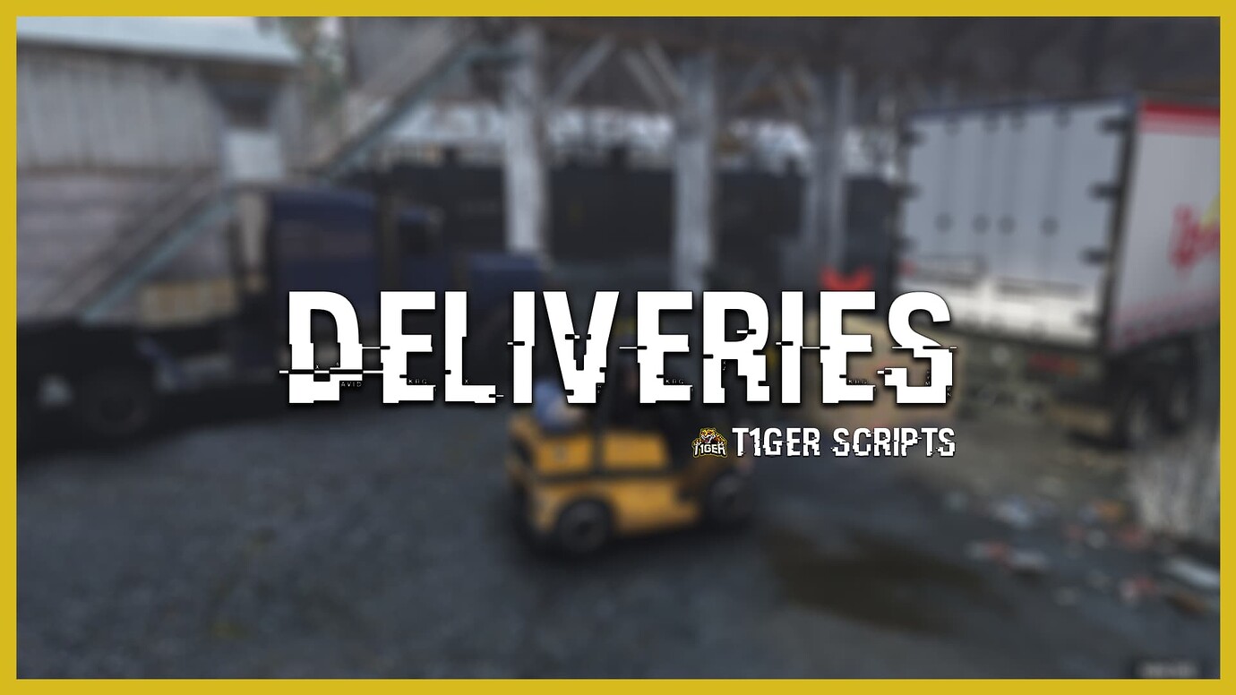 [RELEASE] [ESX] T1GER - Deliveries (Immersive delivery jobs, employees ...