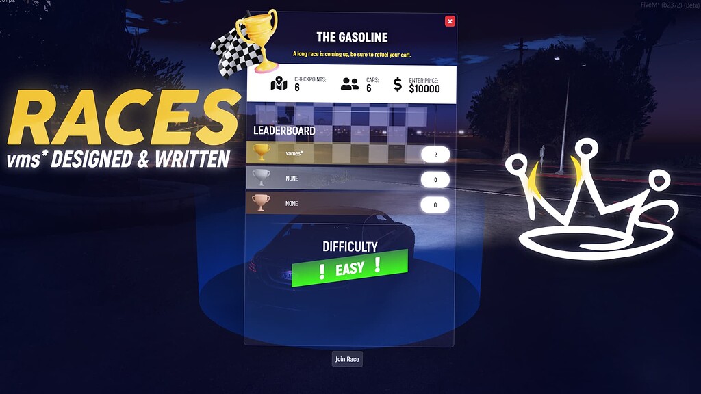 [PAID] [ESX / OPEN SOURCE] vms_races - RACING SYSTEM WITH UI - FiveM ...