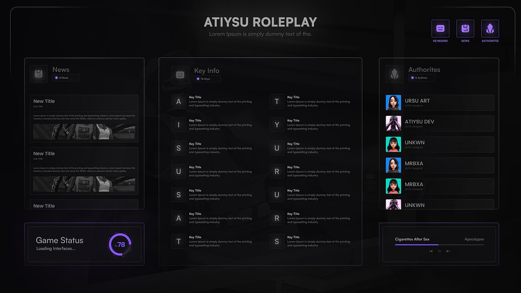 [STANDALONE] Advanced Loading Screen - FiveM Releases - Cfx.re Community