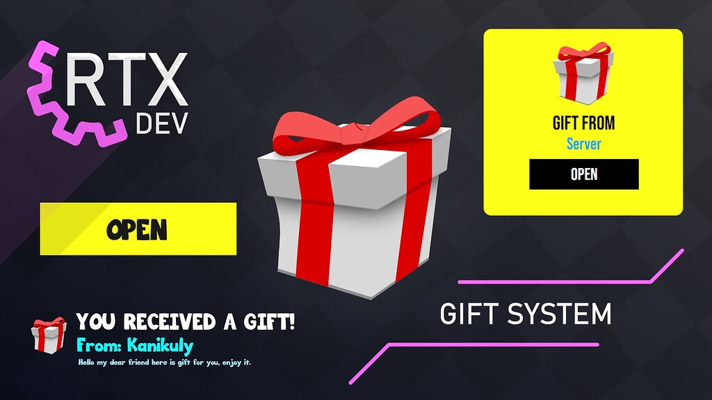 [PAID] [ESX] [QBCORE] Gift System (Inspired by Fortnite) - FiveM Releases - Cfx.re Community