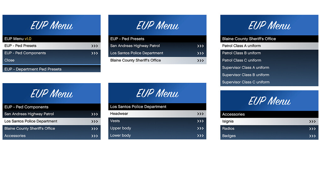 [Release] [Free] Enhanced EUP Menu - Page 3 - FiveM Releases - Cfx.re Community