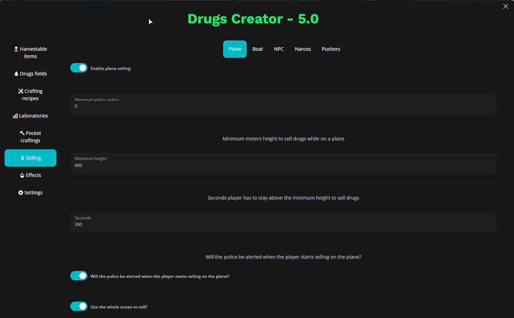 💊 [ESX][QB-Core] Drugs Creator - All-In-One In-Game Admin Menu for Drug ...