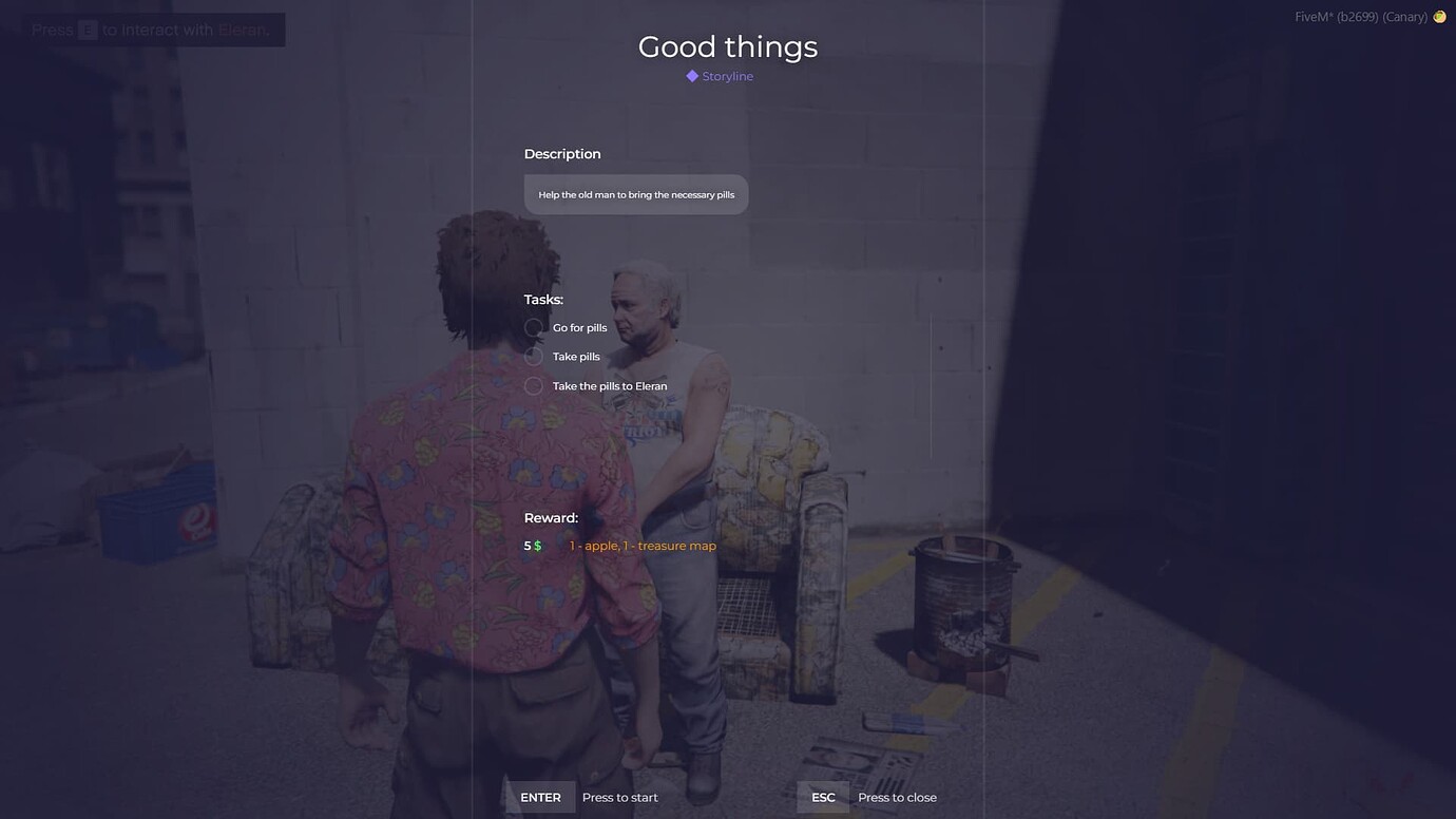 🚀 [PAID][Standalone] Quest system - Passing/Creating missions, tasks ...
