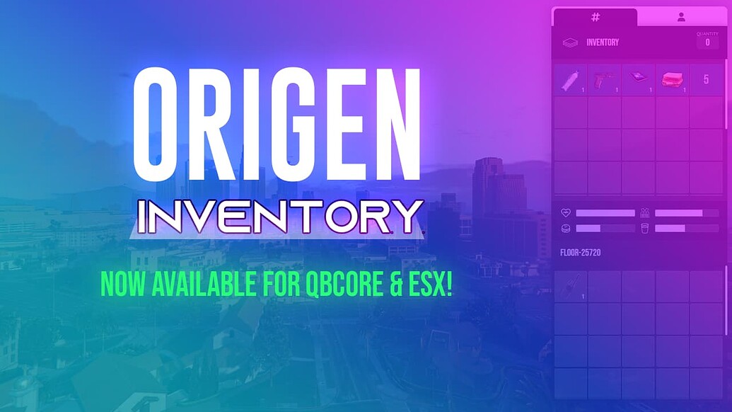 [NEW] Origen Inventory - ESX & QBCore Version - FiveM Releases - Cfx.re ...
