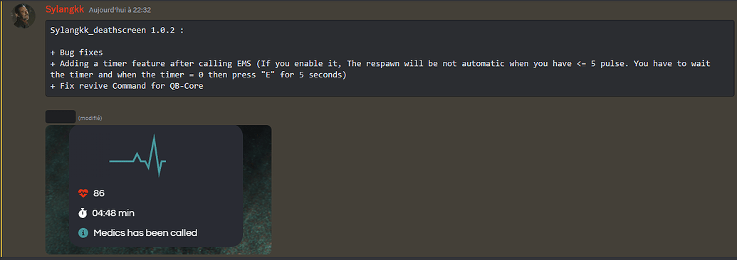[ESX | QB | Custom] Death Screen / Injuries | Sylangkk DeathScreen ...
