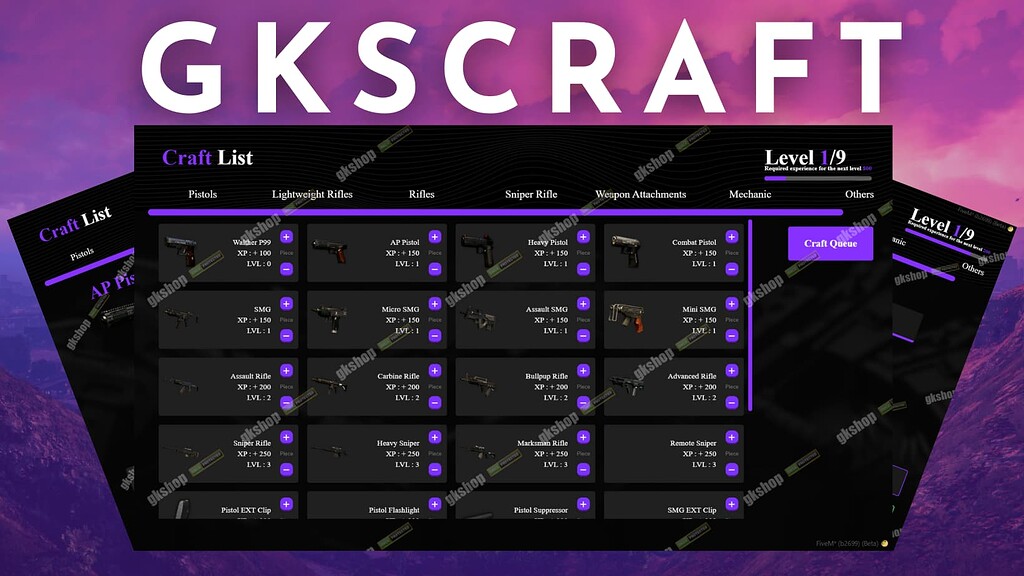 [PAID] GKSCraft | Advanced crafting system [ESX-QB] - FiveM Releases ...