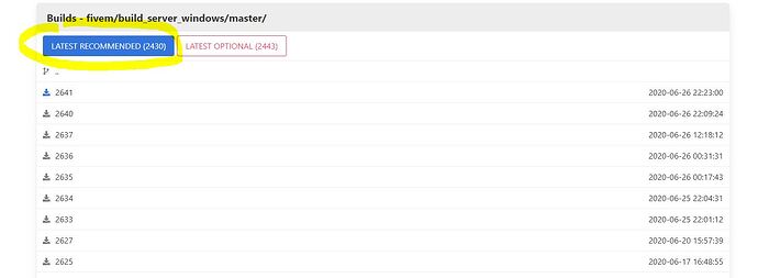 Client/server version mismatch - Server Support - Cfx.re Community