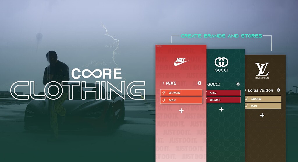👕 Core Clothing [QB/ESX] - Create brands and add clothes in-game ...