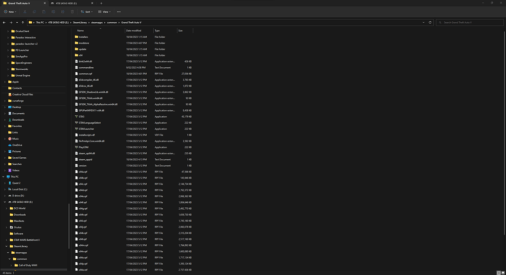 [Problem] Changing game build failed: Could not patch update/update.rpf. Do you have enough ...