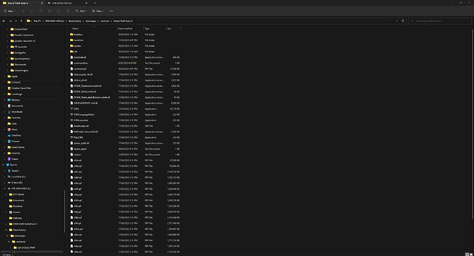 [Problem] Changing game build failed: Could not patch update/update.rpf ...