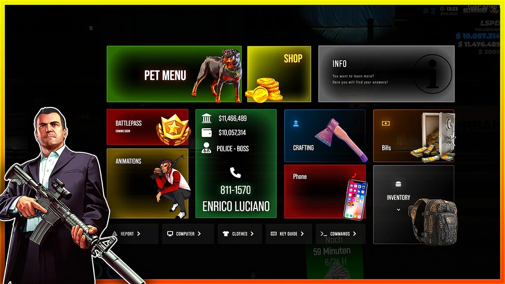 [PAID] Main Menu | Responsive UI | Design inspired by Grand RP [ESX ...