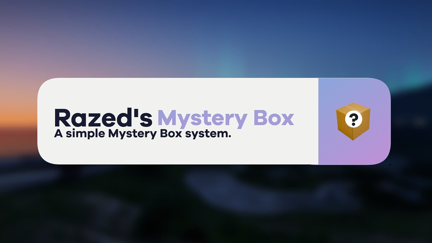 [FREE] [QBCore] Razed's Mystery Box - FiveM Releases - Cfx.re Community